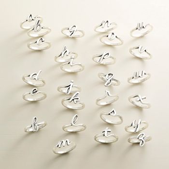 Script Initial Ring - James Avery